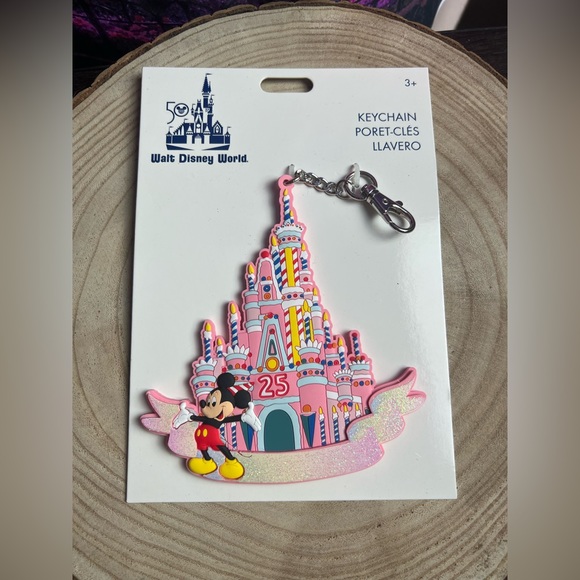 Disney | Accessories | Disney World 25th Anniversary Mickey Cake Castle ...